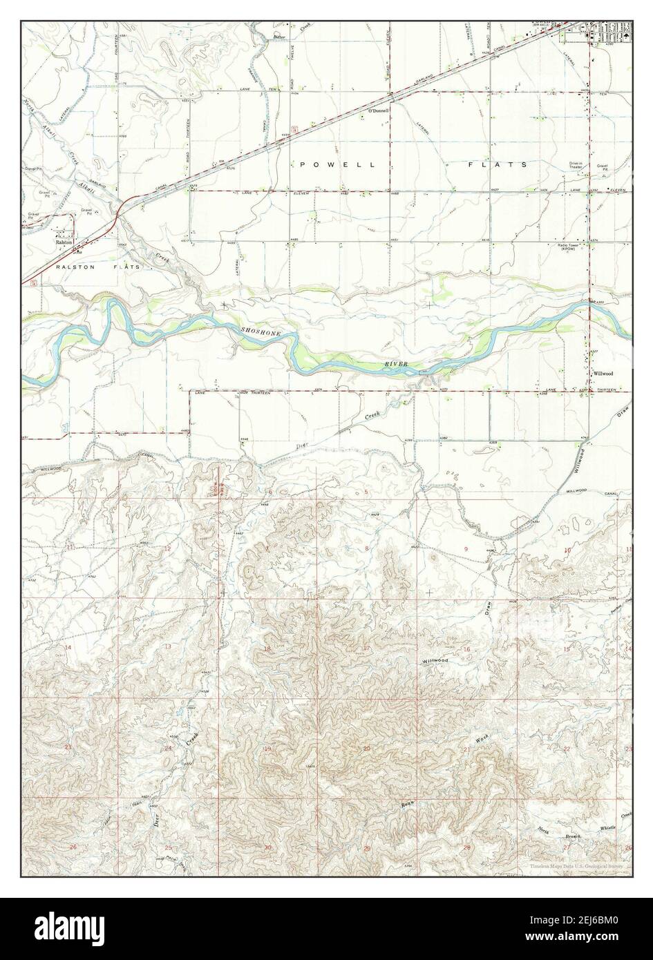 Map of ralston hi-res stock photography and images - Alamy