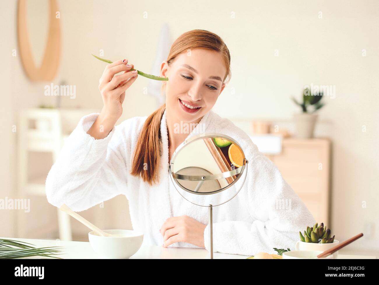 Beautiful young woman aloe hi-res stock photography and images - Alamy