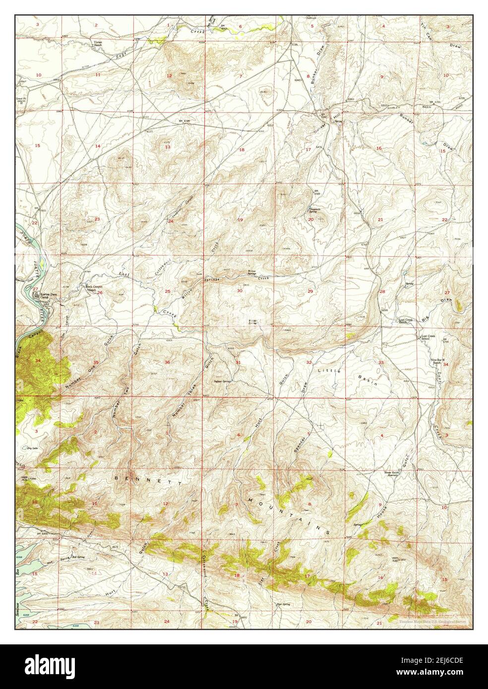Map of seminoe dam wyoming hi-res stock photography and images - Alamy