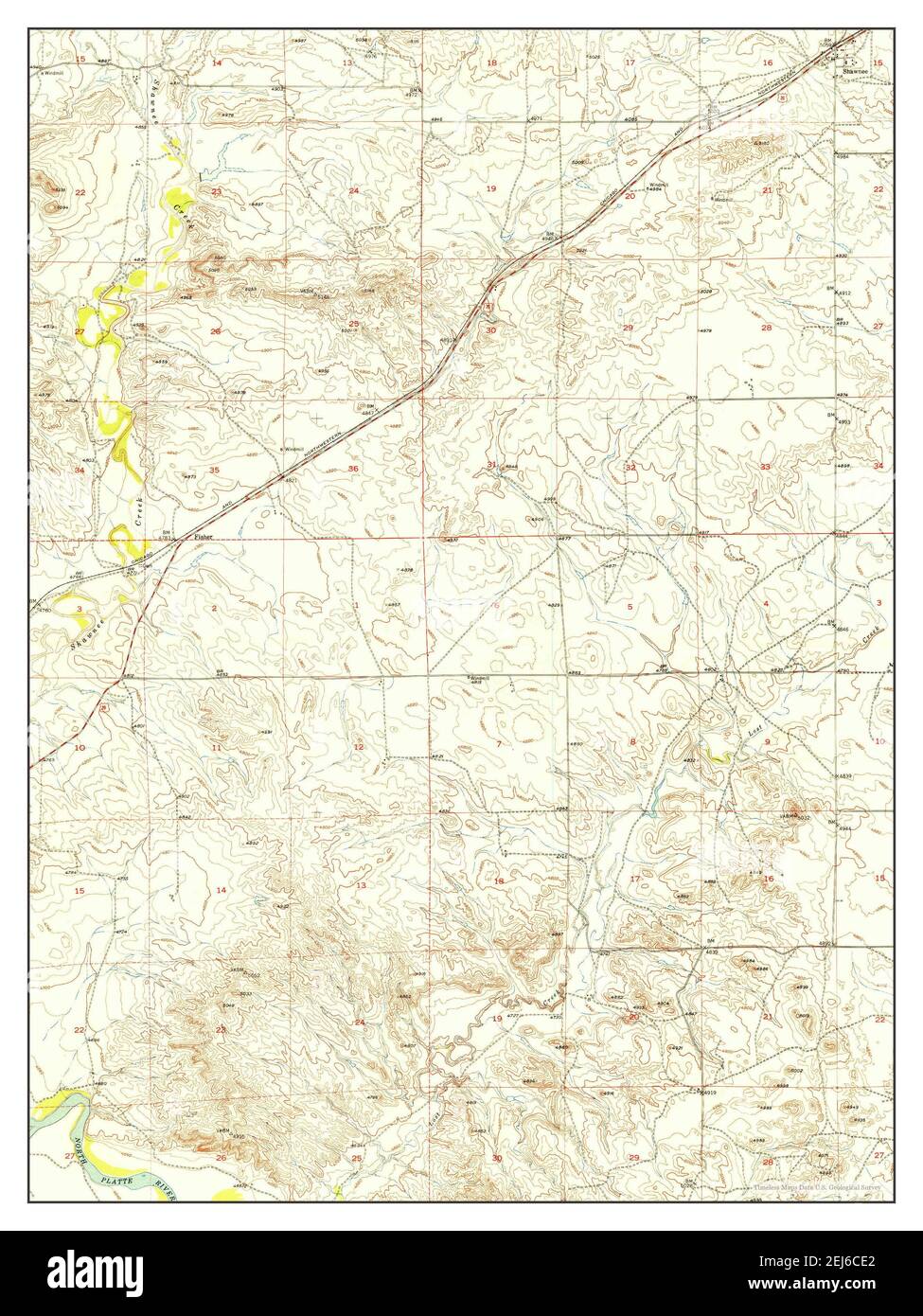 Shawnee map hi-res stock photography and images - Alamy