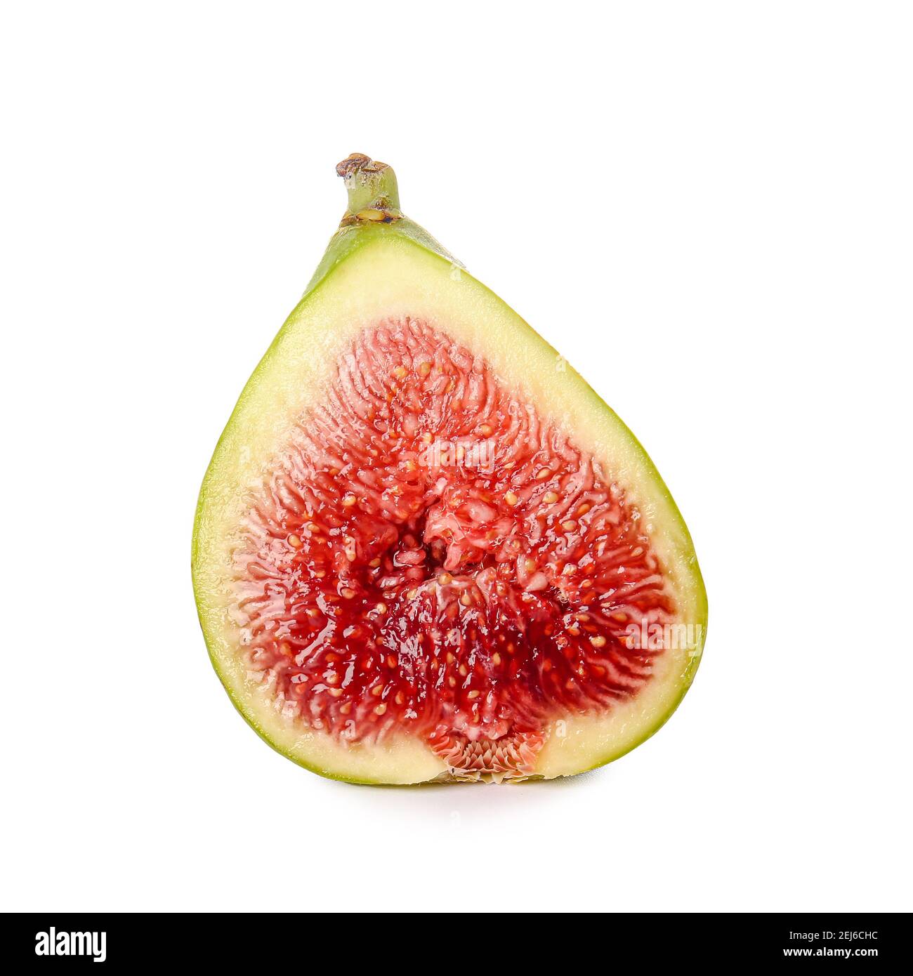 Fresh green fig on white background Stock Photo - Alamy