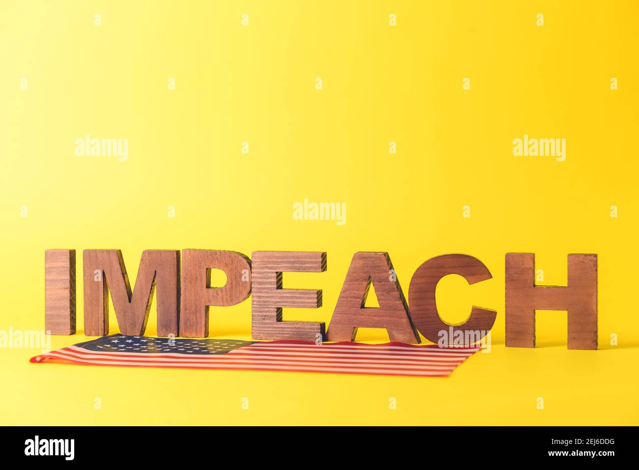 Impeach on american flag hi-res stock photography and images - Alamy