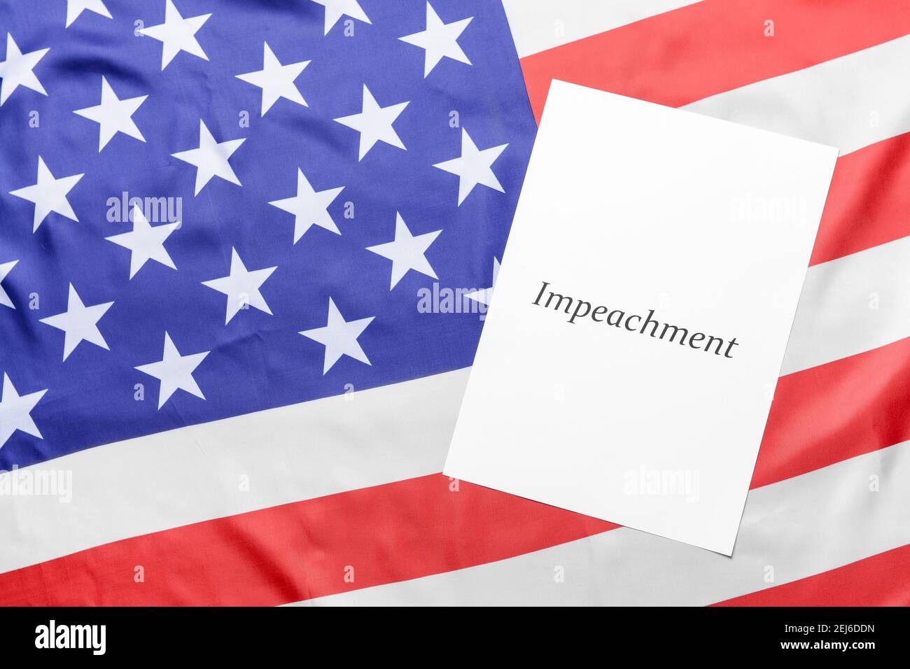 Impeach on american flag hi-res stock photography and images - Alamy