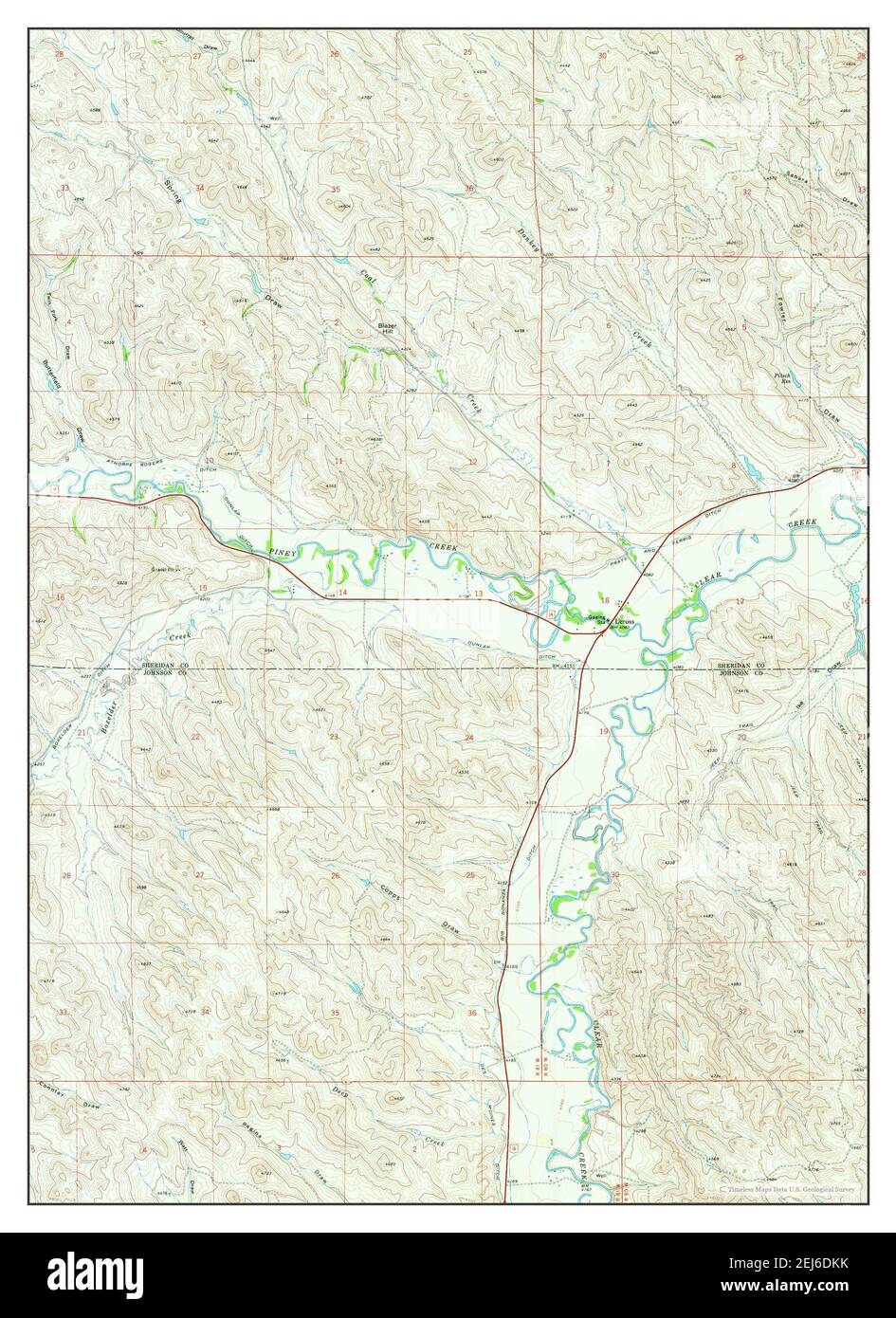 Ucross, Wyoming, map 1970, 1:24000, United States of America by ...