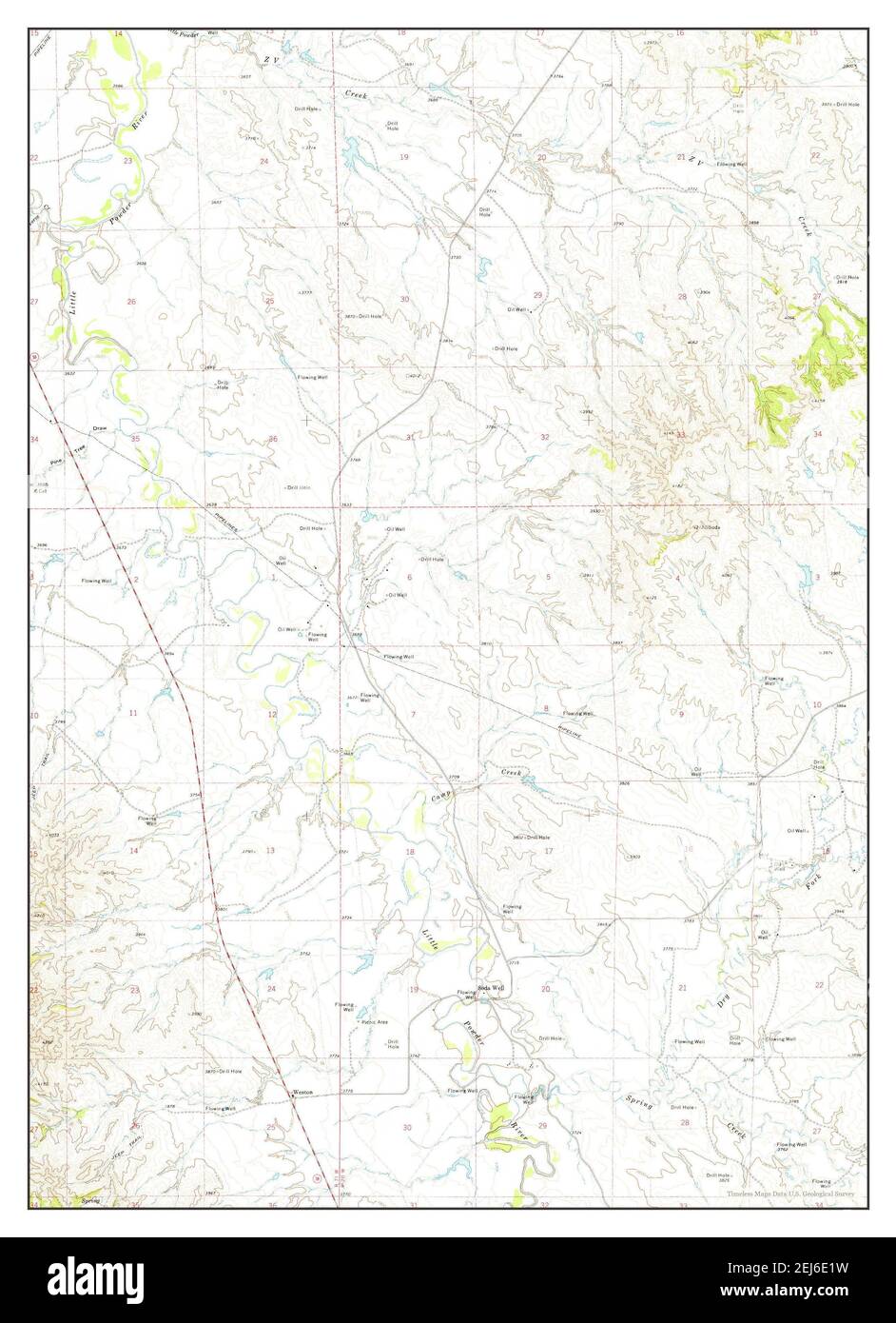 Weston, Wyoming, map 1972, 1:24000, United States of America by ...