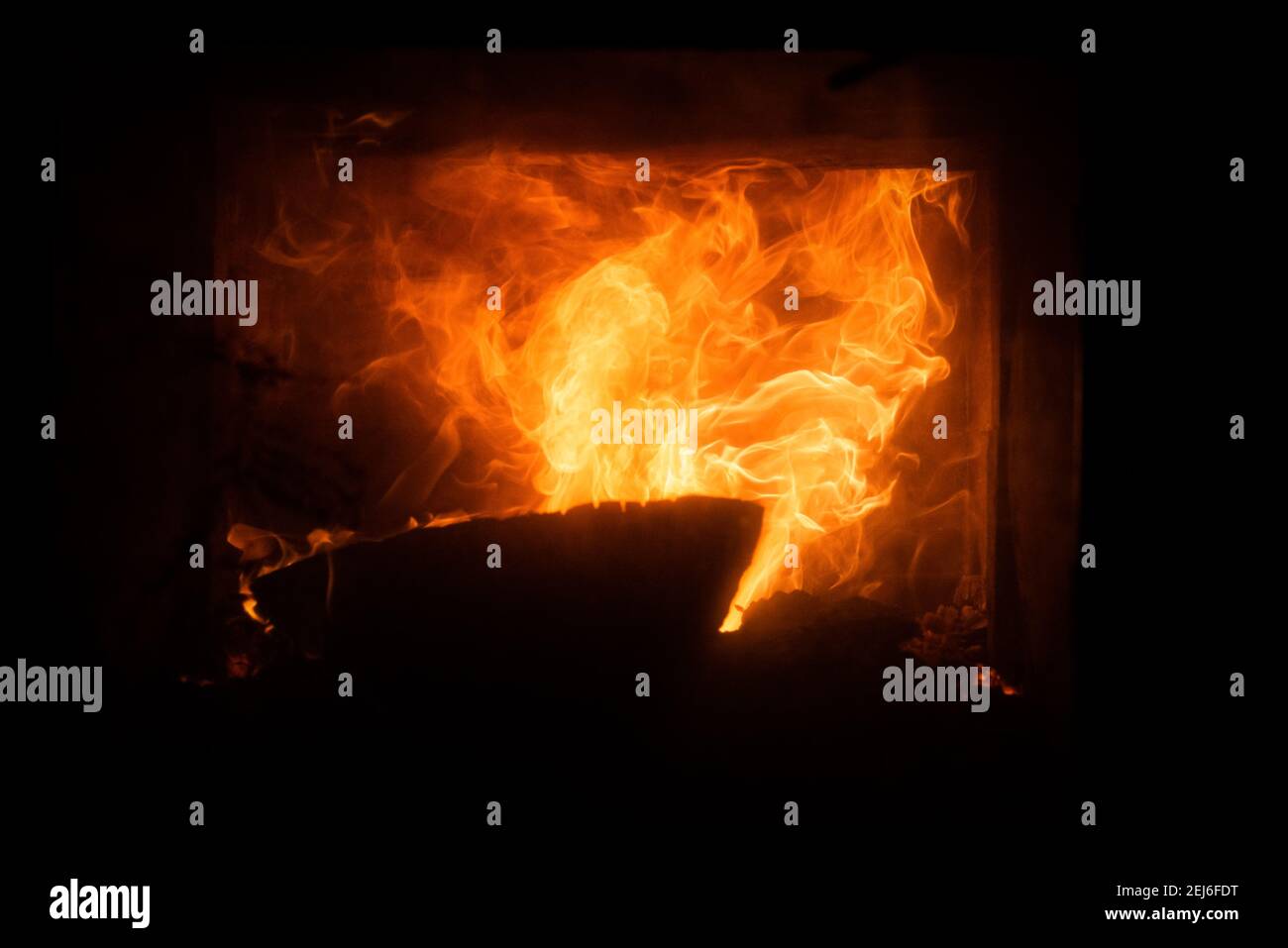Cozy fire fireplace. Fire texture. Flame background. Burning wood Stock ...