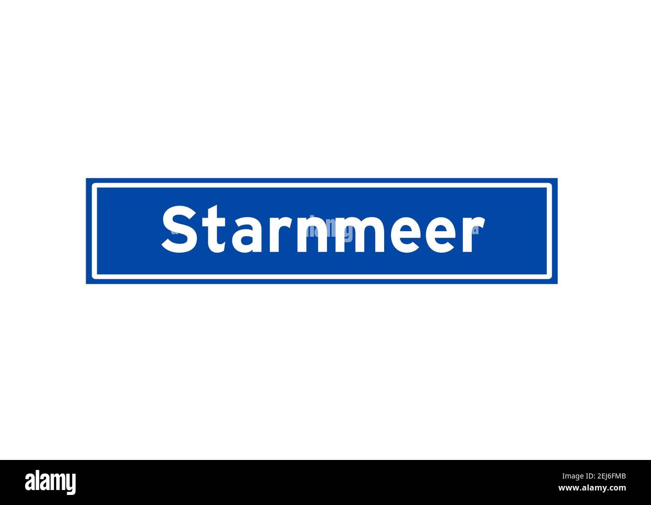Starnmeer isolated Dutch place name sign. City sign from the Netherlands Stock Photo - Alamy