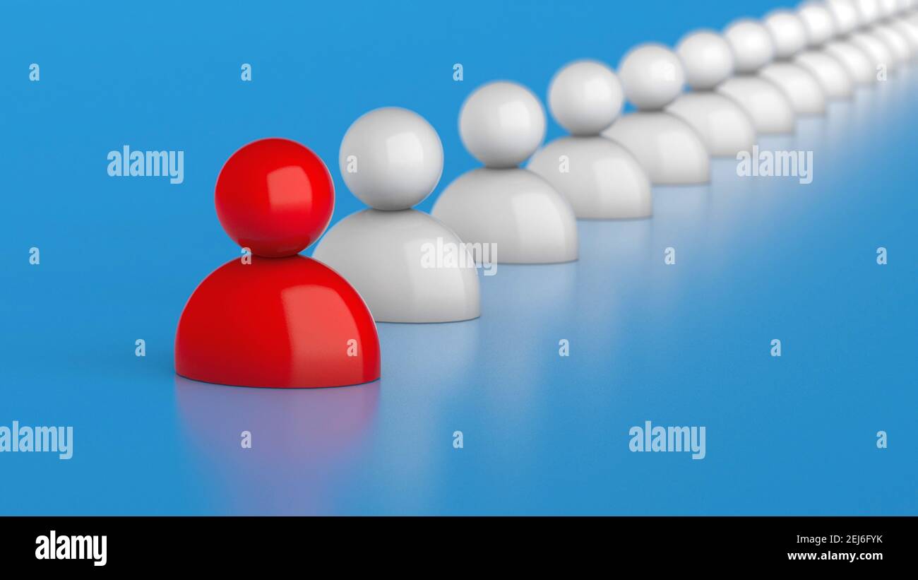 3d team leader boss company red teamwork hi-res stock photography and ...