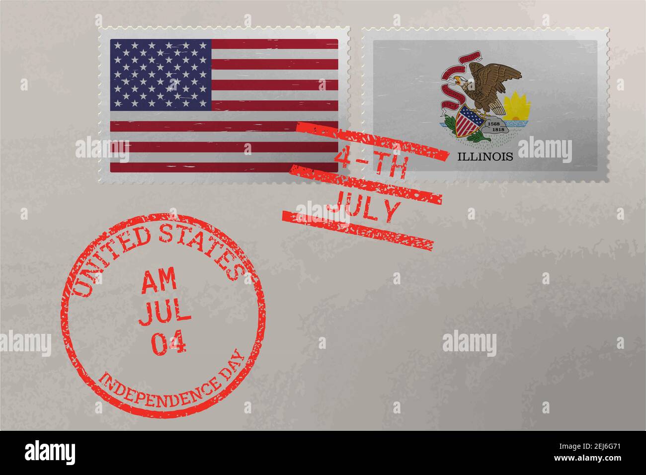 American postage stamps Stock Vector Images - Alamy