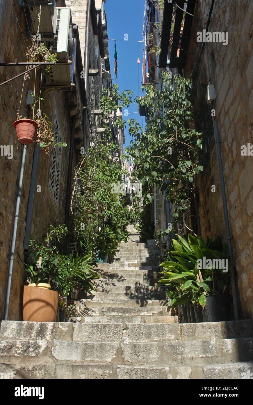 Dubrovnik Old Town stairs, Croatia Stock Photo - Alamy