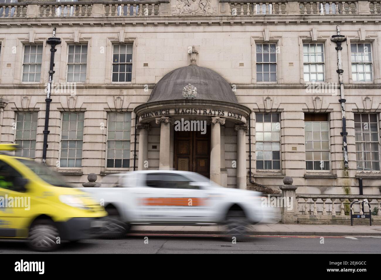 Exterior view of Greenwich Magistrates Court, south east London ...