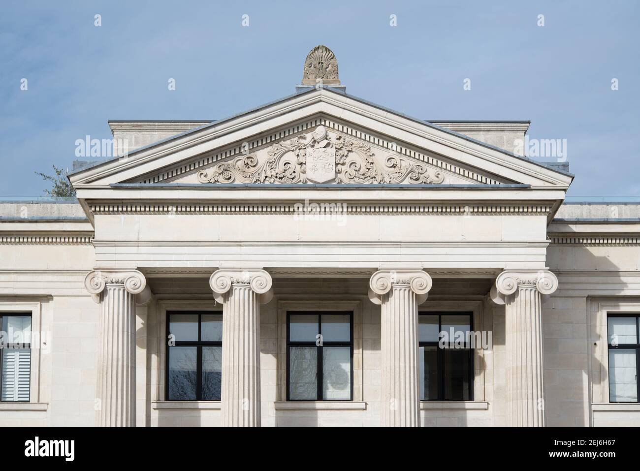 Ionic Order Column In A Building
