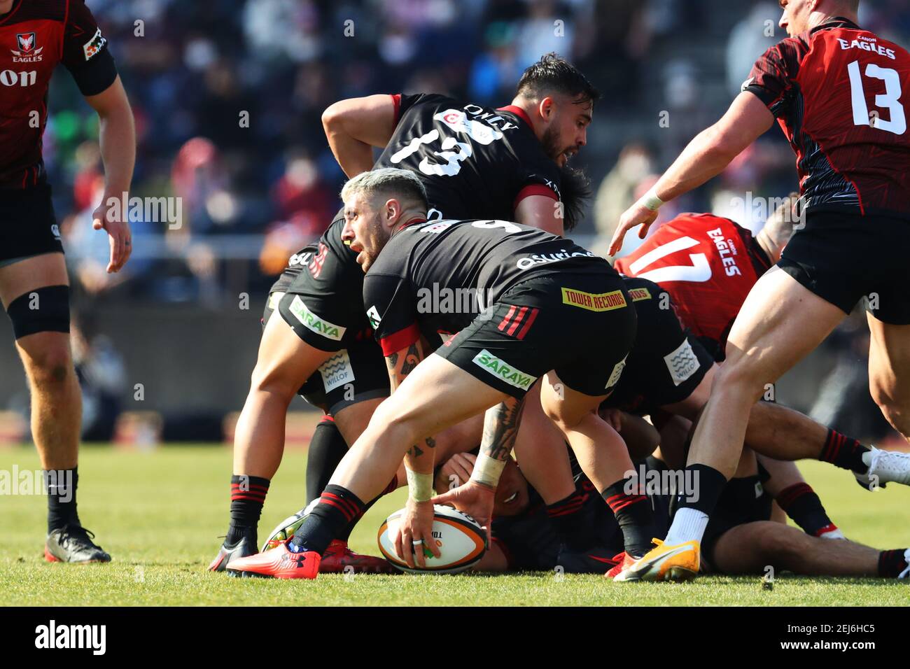 Tokyo, Japan. 21st Feb, 2021. TJTJ Perenara (NTT) Rugby : Japan Rugby ...