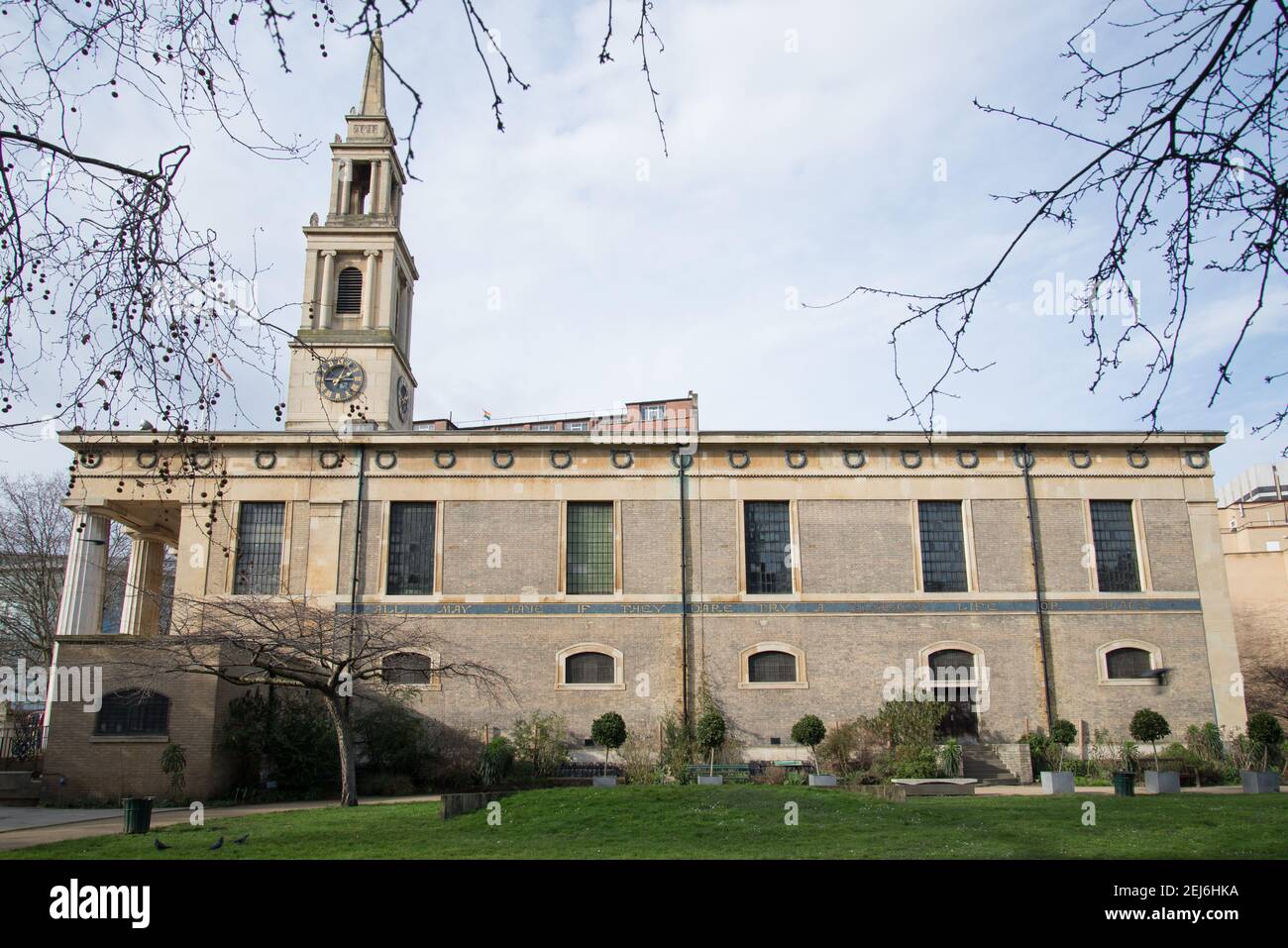 St johns waterloo church spire hi-res stock photography and images - Alamy