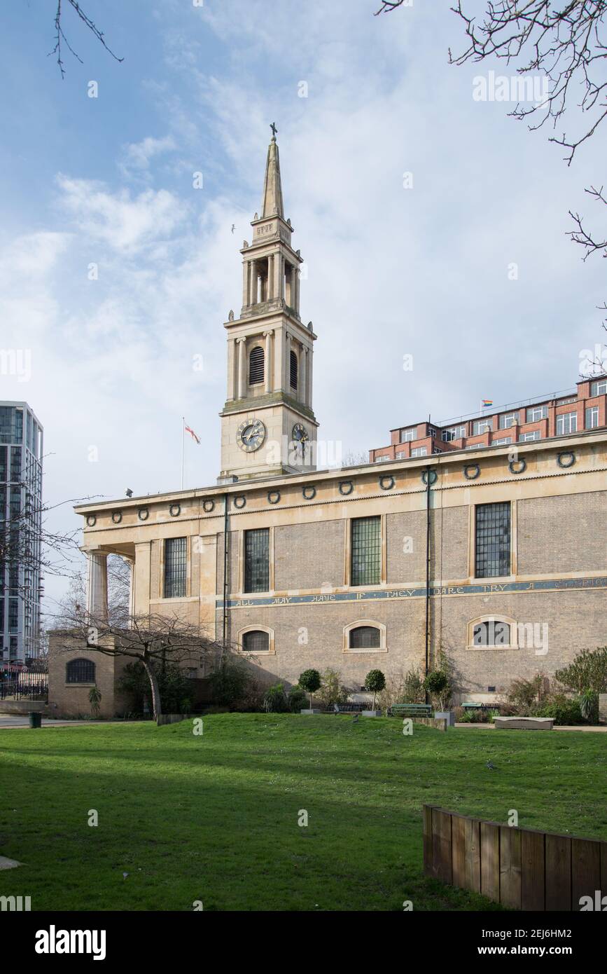 St johns waterloo church spire hi-res stock photography and images - Alamy