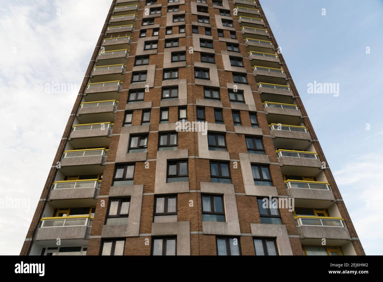 tower block social housing on Columbia Road, Hackney, East London Stock ...