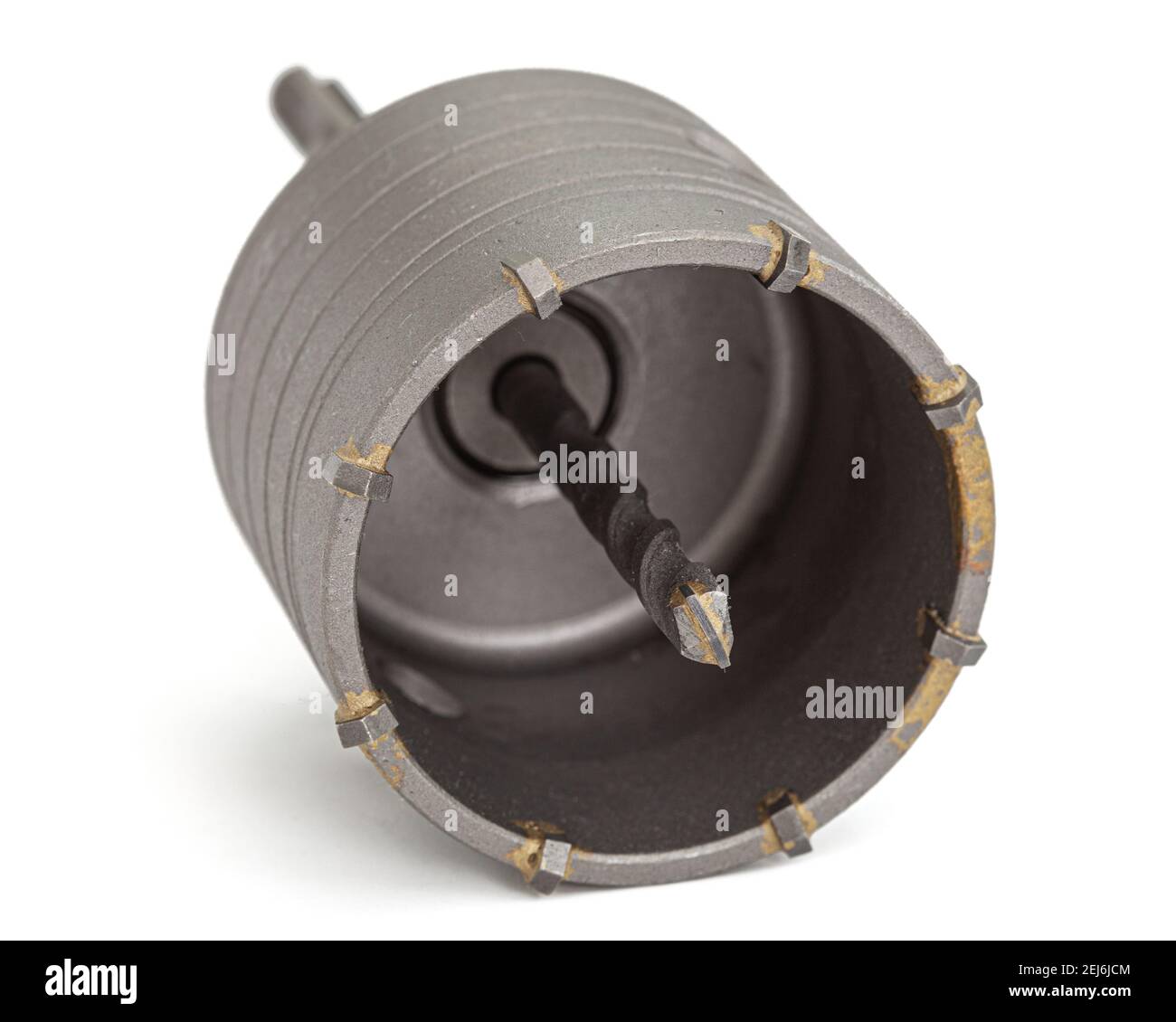 Percussion core hammer drill bit for cutting holes into base materials ...
