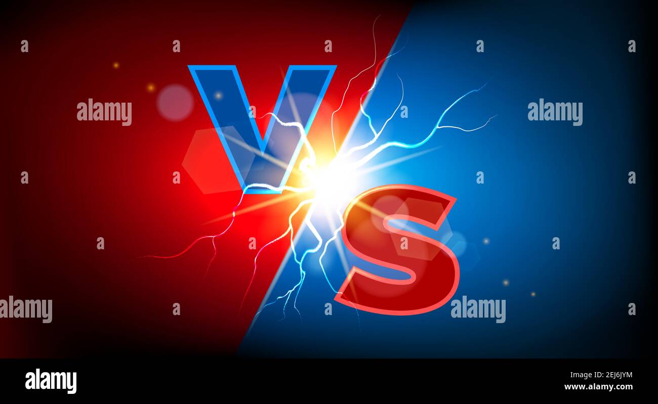 Red versus blue explosion Stock Vector Images - Alamy