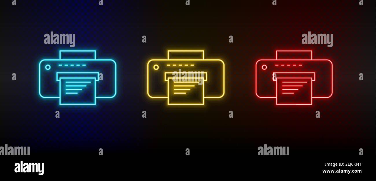 Neon light borders vector Stock Vector Images - Alamy