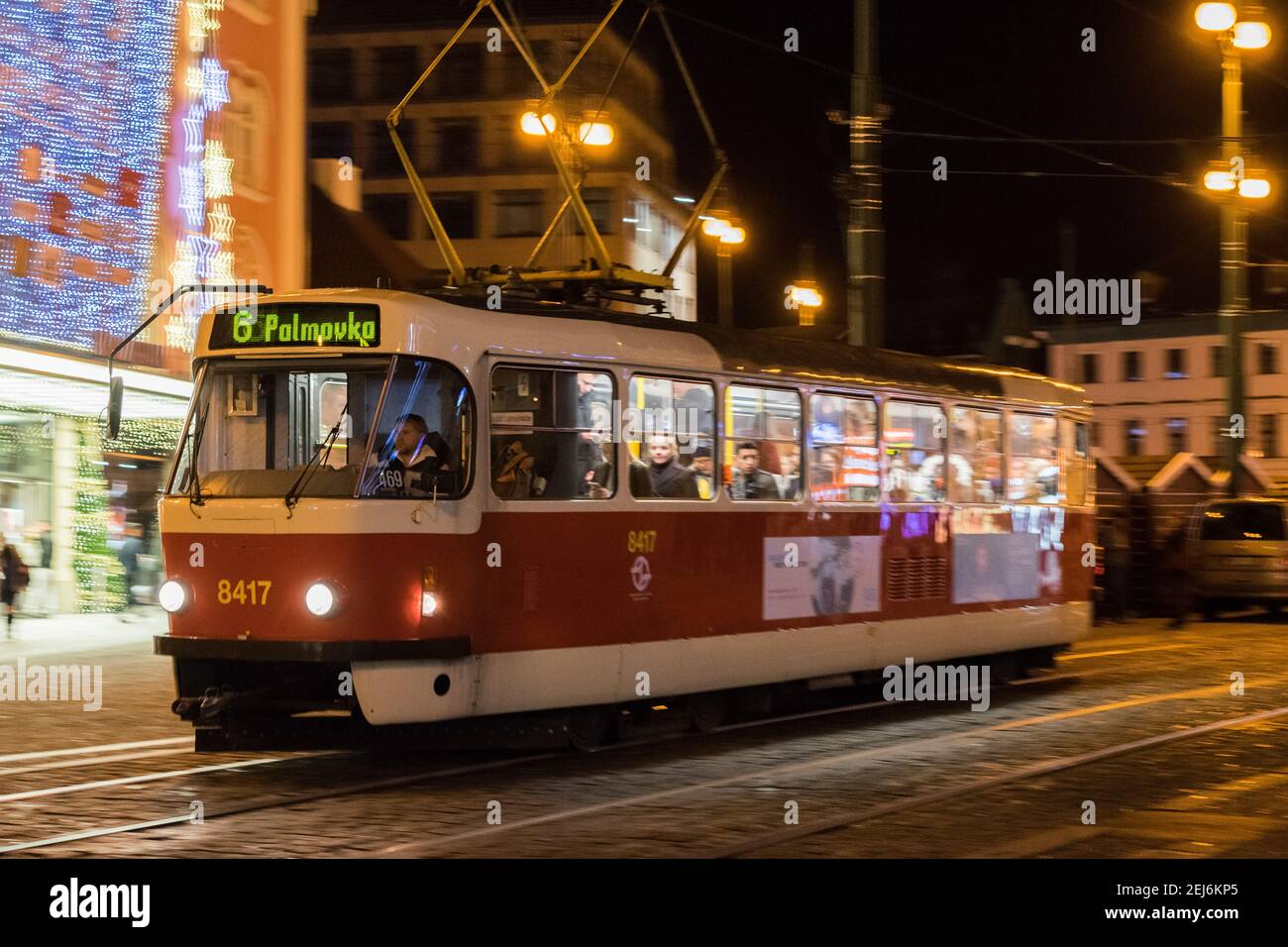 tram a praga Stock Photo - Alamy