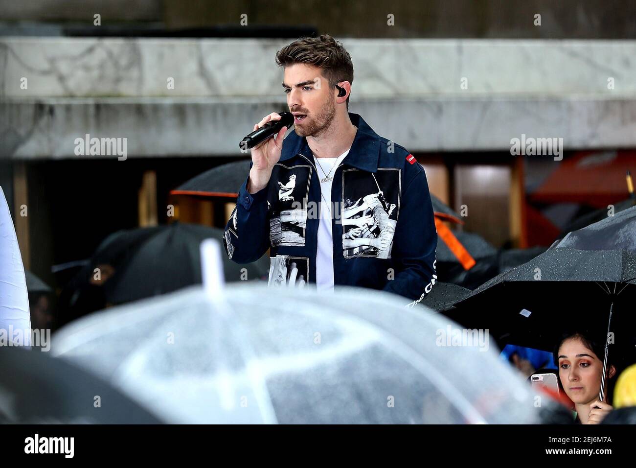 New York, NY, USA. 21 June, 2019. Andrew Taggart, of Chainsmokers ...
