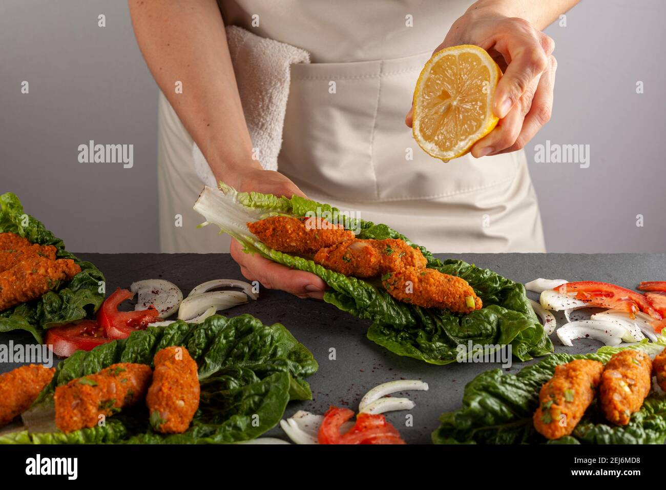 Traditional Turkish dish made with raw bulgur and lentils known as ...