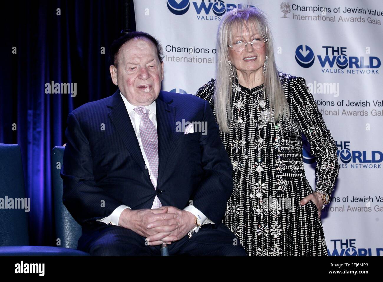 New York, NY, USA. 5 May, 2016. Sheldon Adelson, Miriam Adelson at the ...