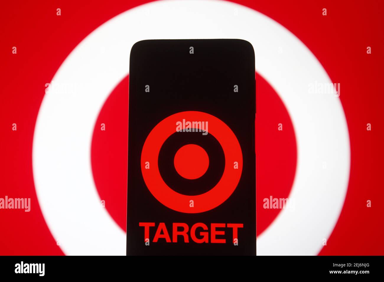 In this photo illustration a Target logo of the U.S. retail corporation ...