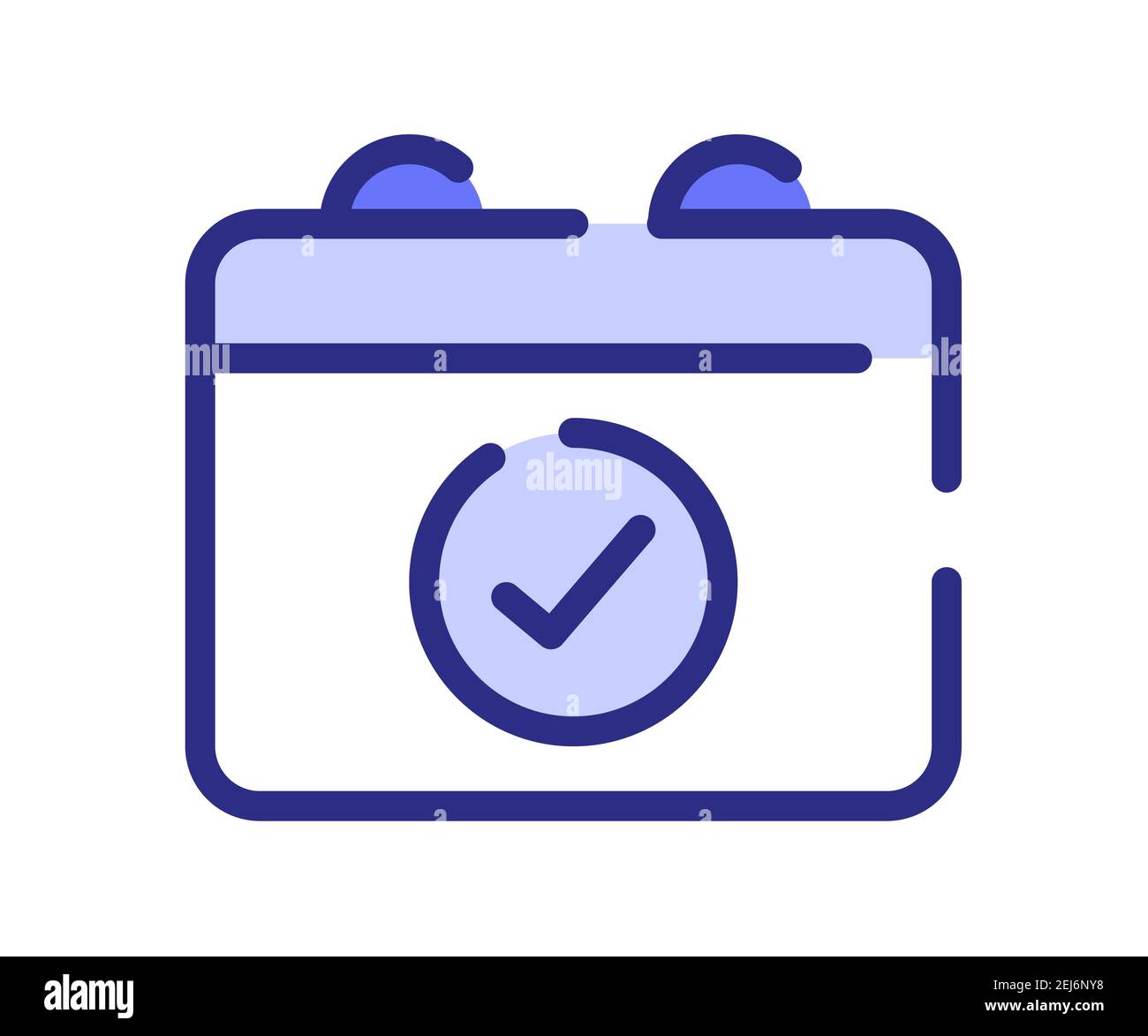 schedule complete finish single isolated icon with dash or dashed line style vector design ...