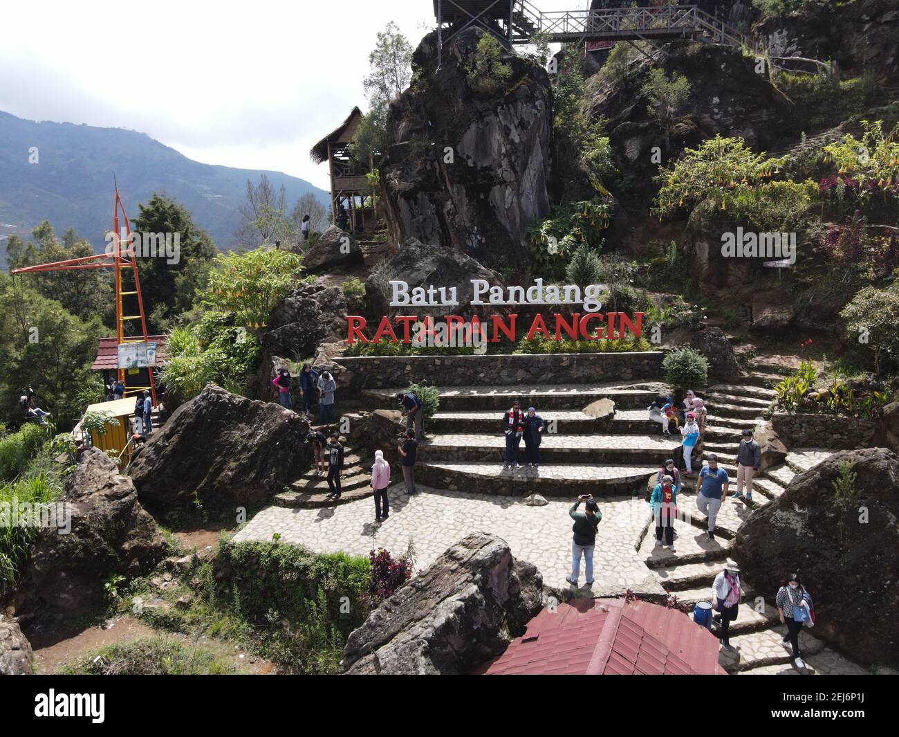 Aerial View of a Hill Named "Batu Pandang Ratapan Angin" (Watch Tower ...
