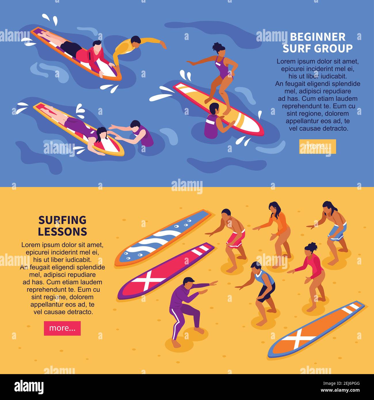 Surf learning Stock Vector Images - Alamy