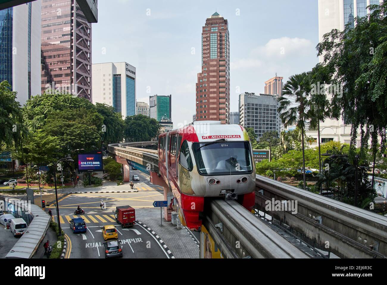 Opened in 2003 the KL Monorail runs between the KL Sentral Transport ...