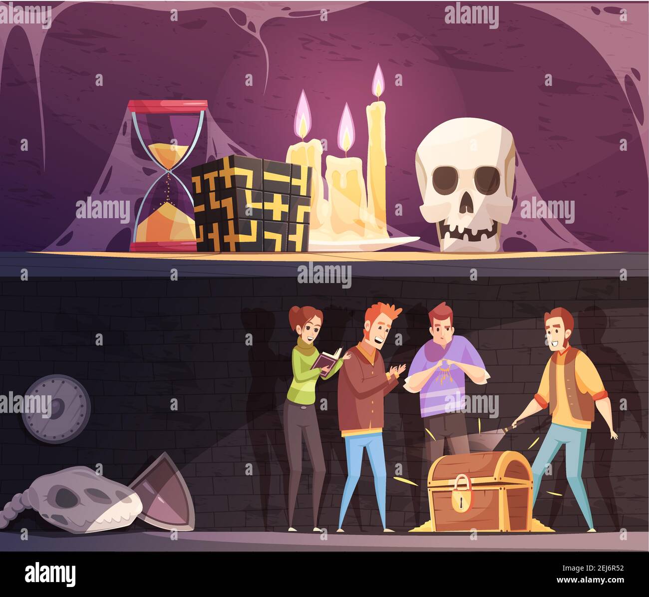 Escape room game Stock Vector Images - Alamy