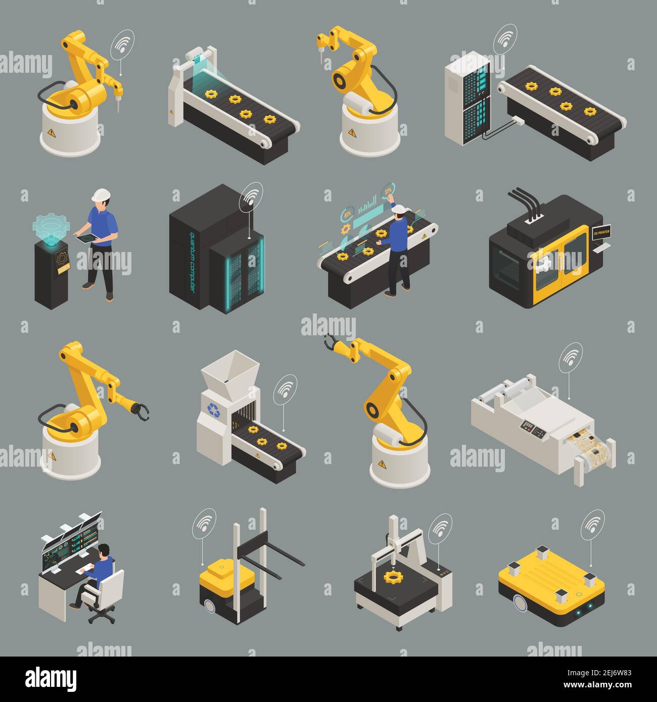 Remote controlled automation Stock Vector Images - Alamy
