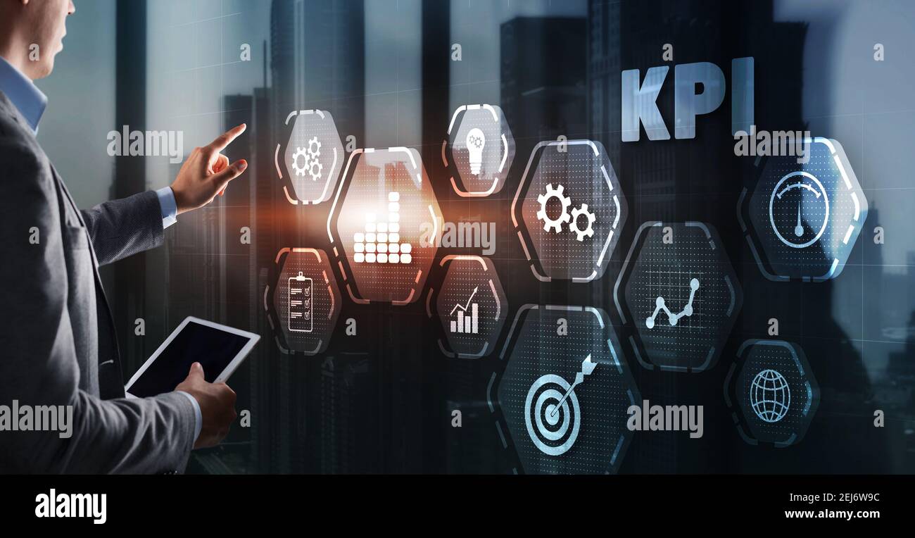 KPI Key Performance Indicator Business Internet Technology Concept on ...