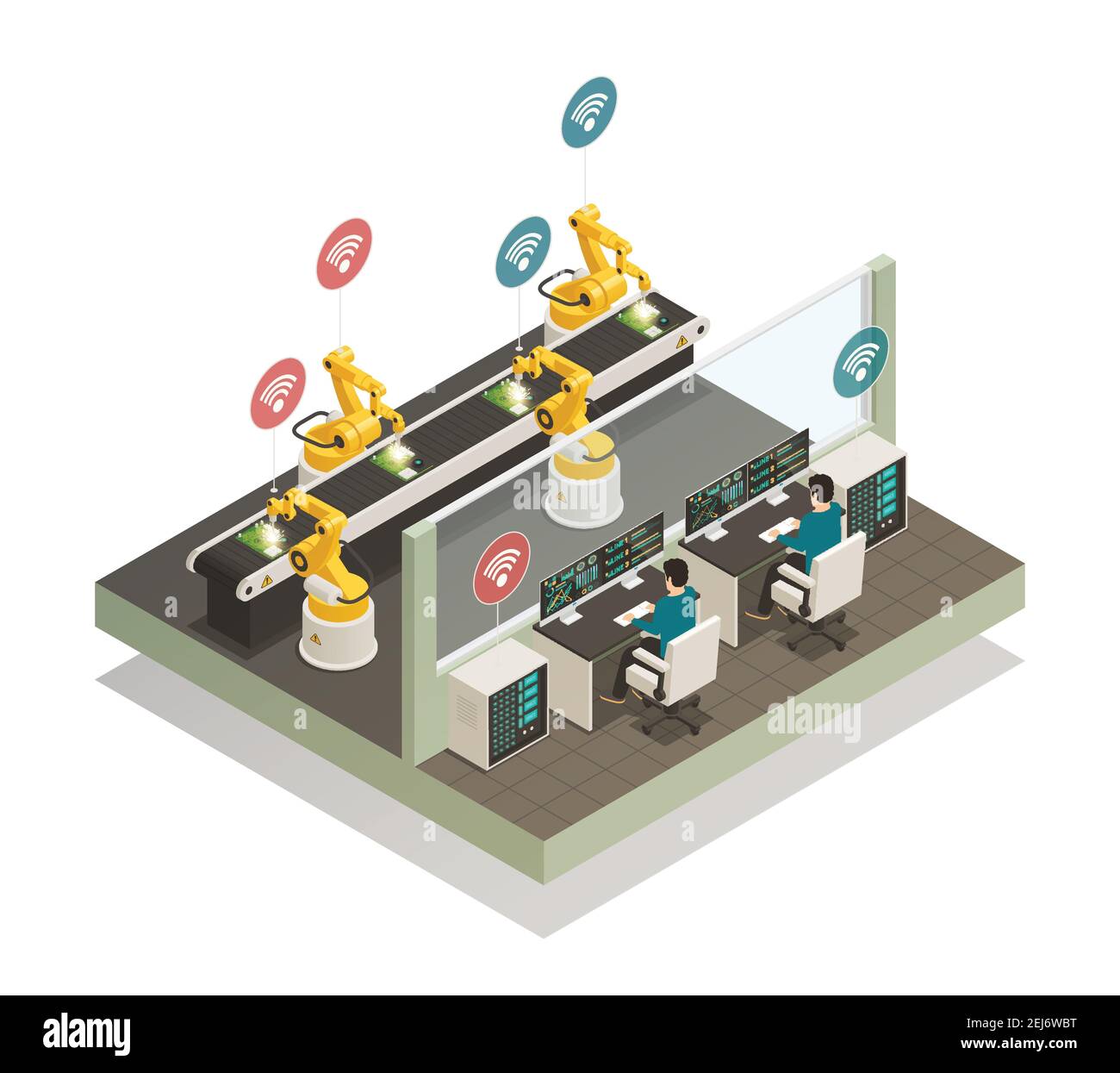 Smart Industry Intelligent Manufacturing Fully Automated Welding Line With Remote Controlled 