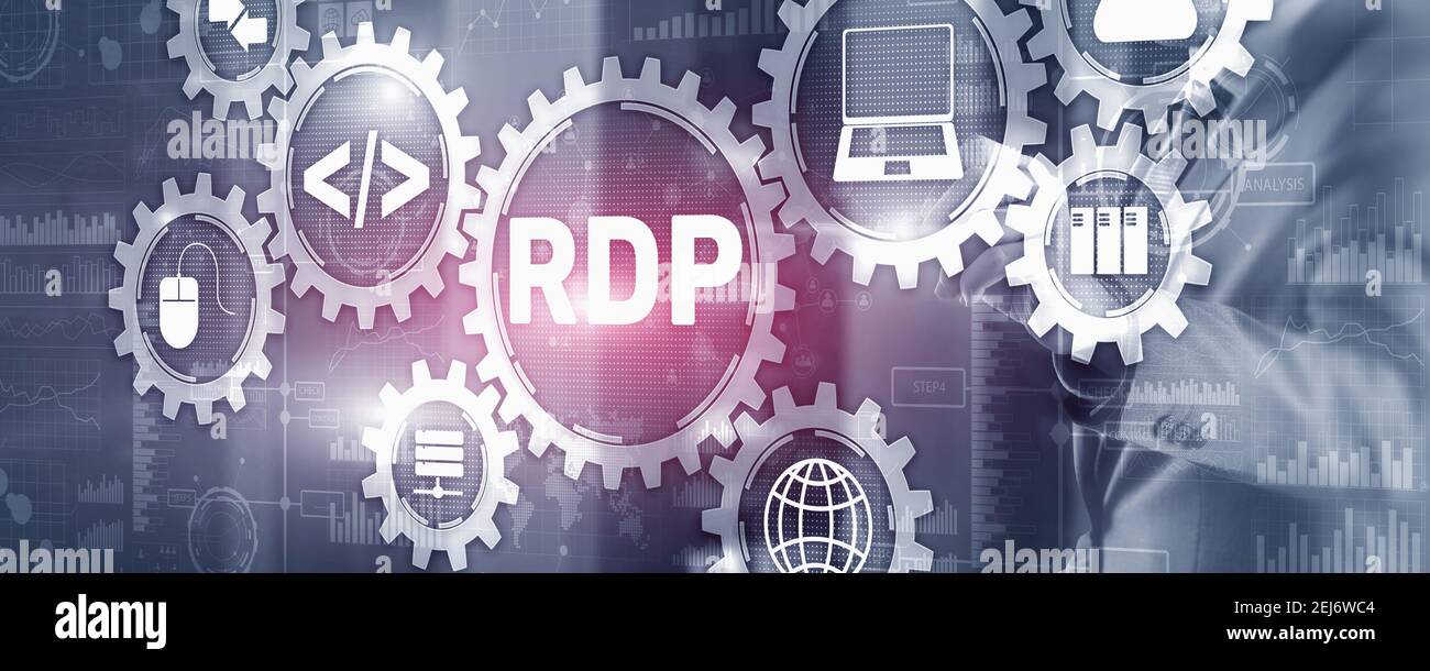 Remote desktop protocol. Networking internet technology concept Stock ... Remote desktop protocol. Networking internet technology concept Stock ...