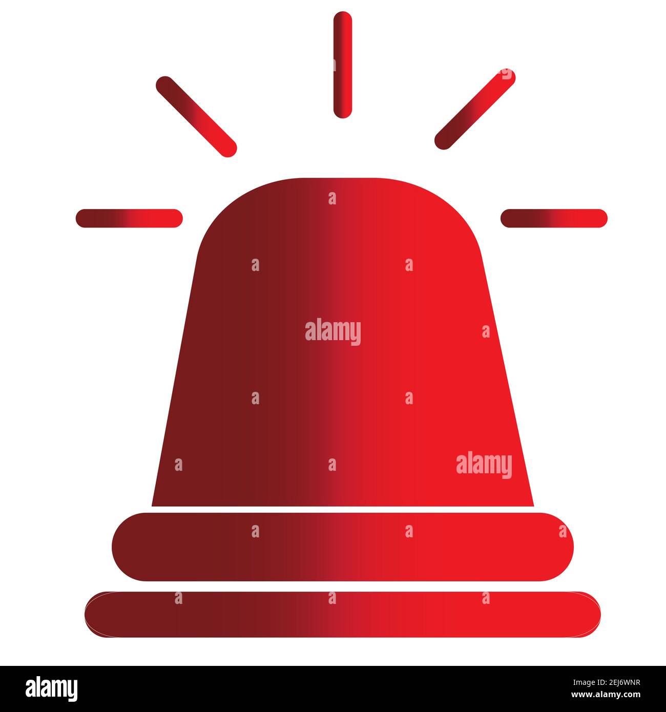 emergency siren icon on white background. flat style. police alarm icon ...