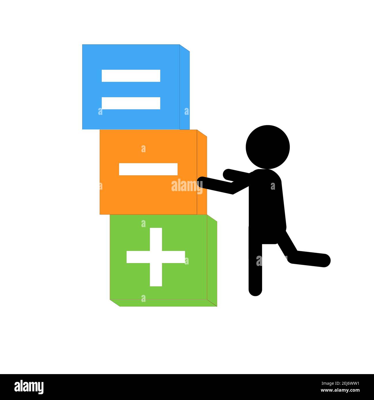 a child holding a math sign. math symbol Stock Photo - Alamy