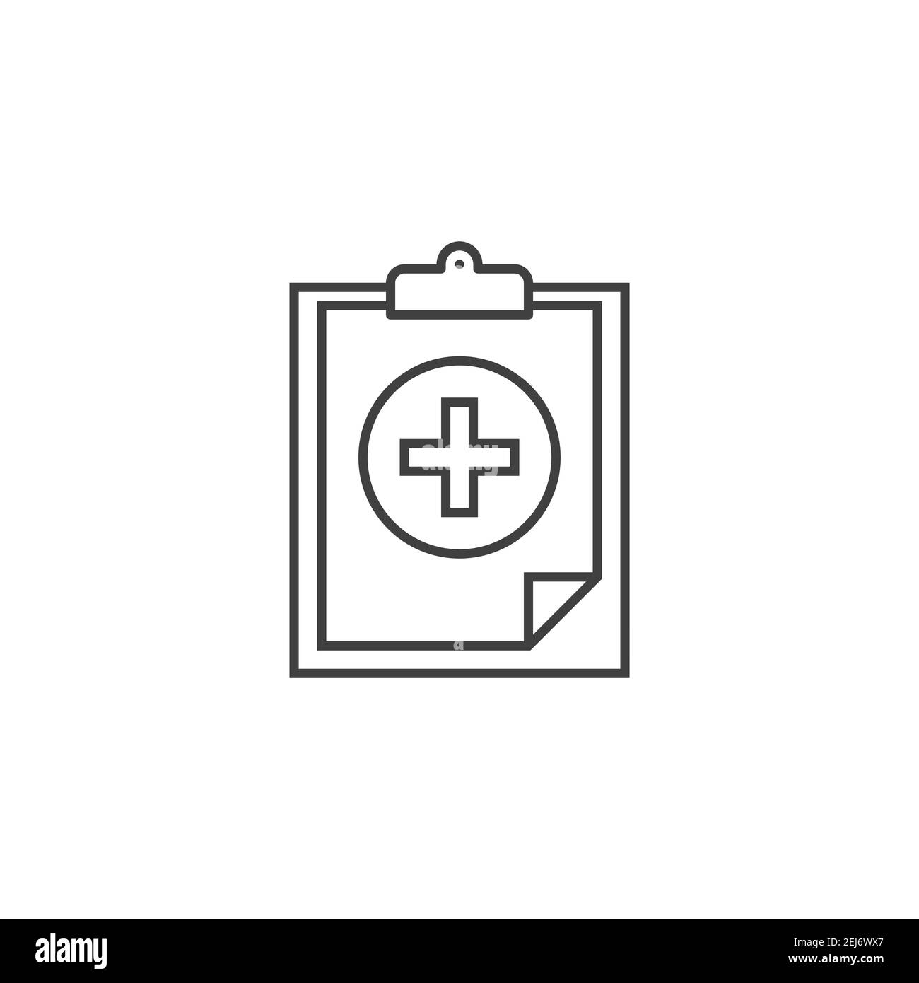 Healthy report Thin Line Related Vector Icon Stock Vector Image & Art ...
