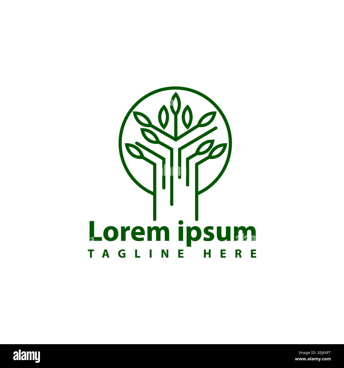 Tree logo vector Stock Vector Images - Alamy