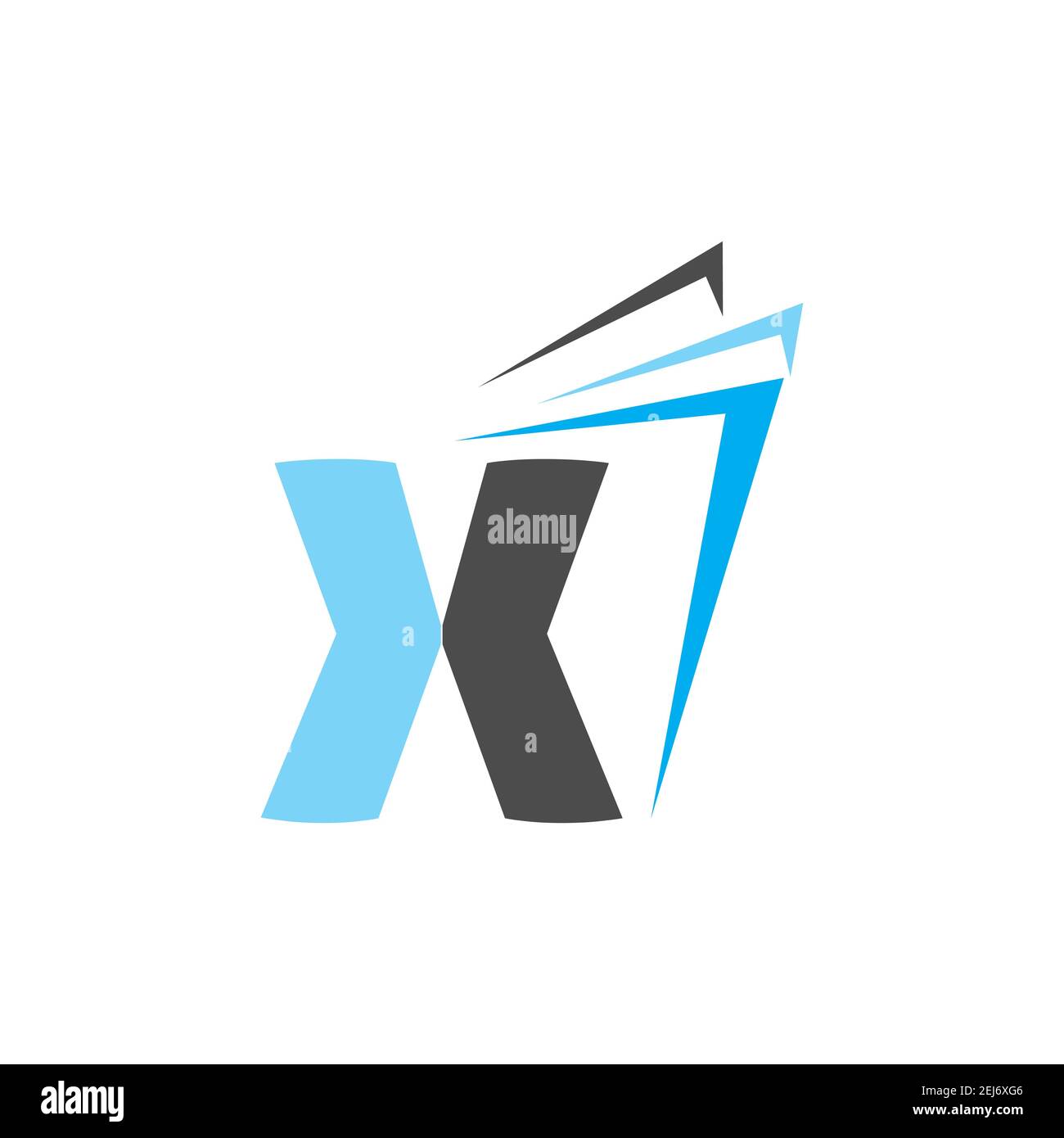 paper document file Letter x files initial logo design vector template ...