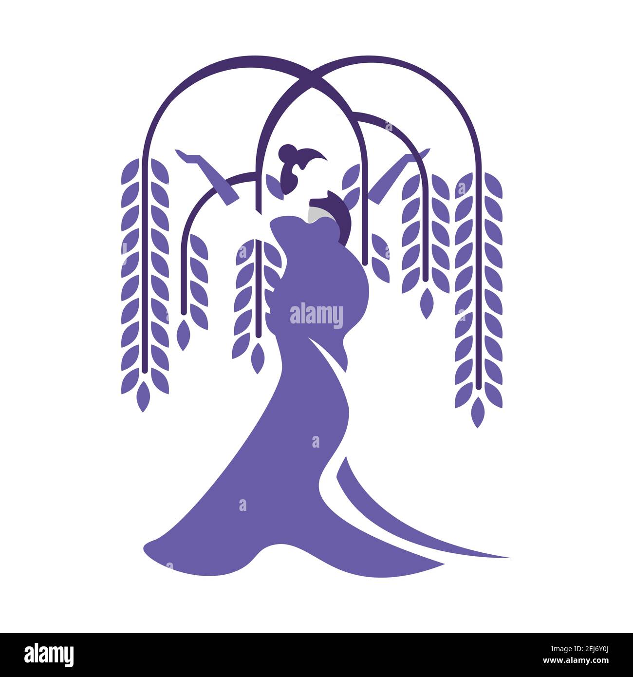 natural Illustration of growing tree with Pregnant Woman beauty logo ...