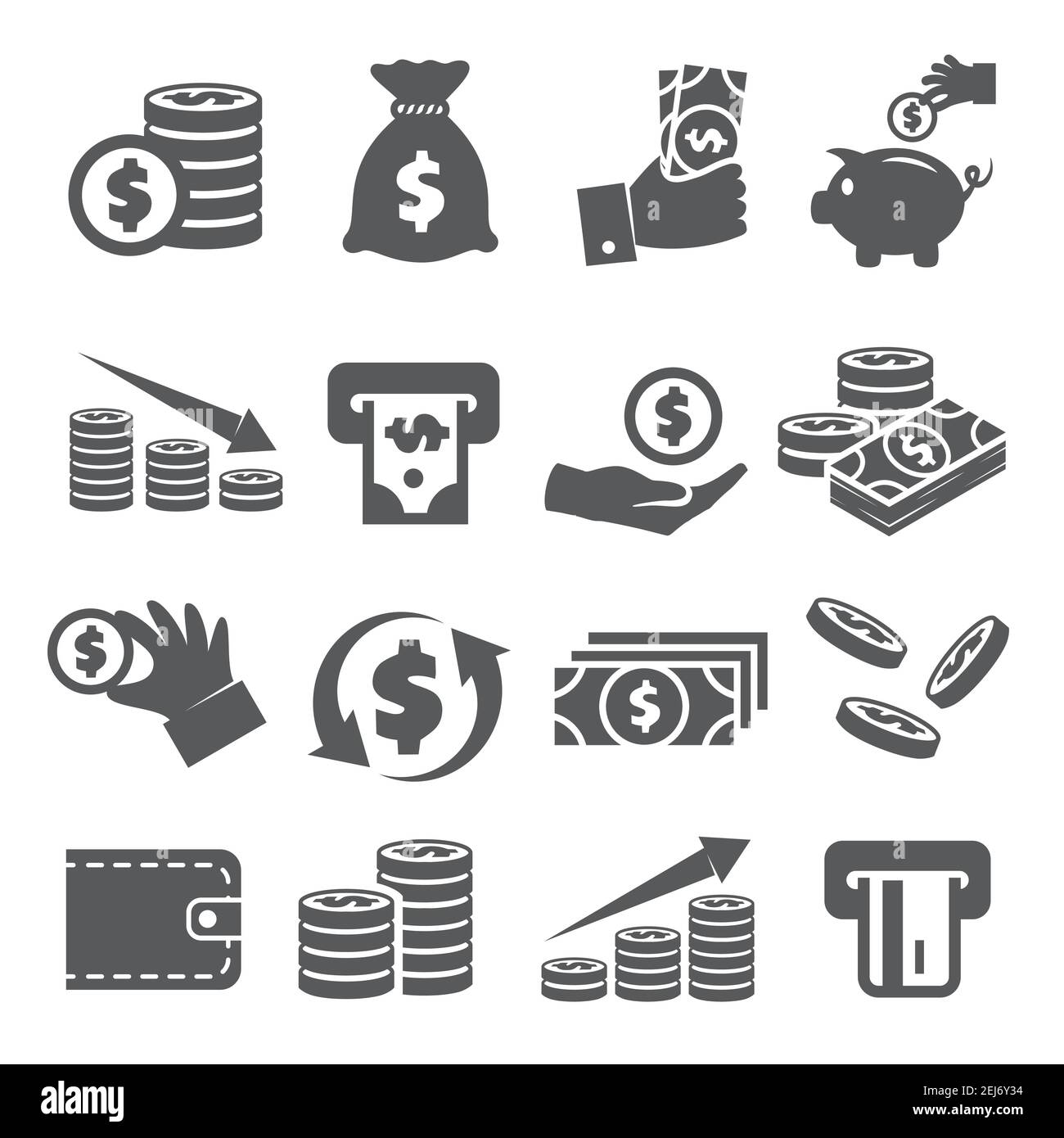 Set of money symbols hi-res stock photography and images - Alamy
