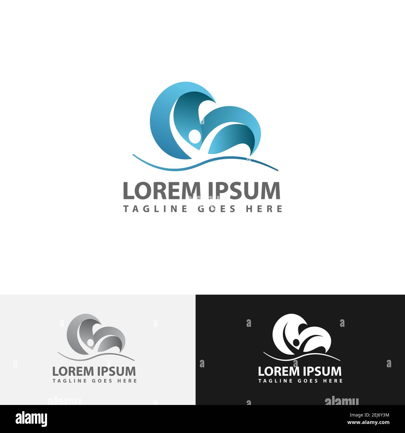 Three people in gym Stock Vector Images - Alamy