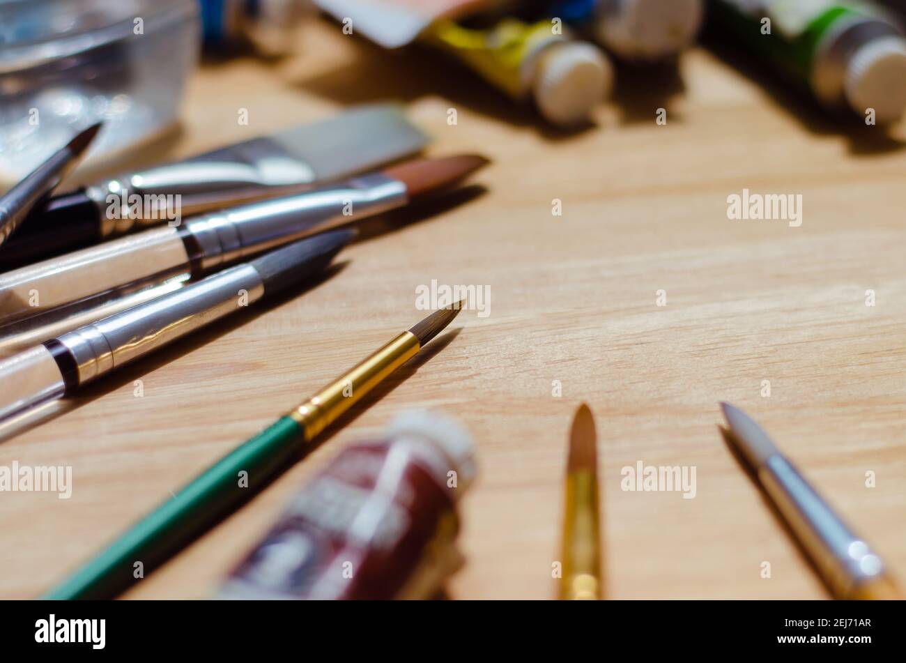 Brush and Color Equipment Stock Photo - Alamy