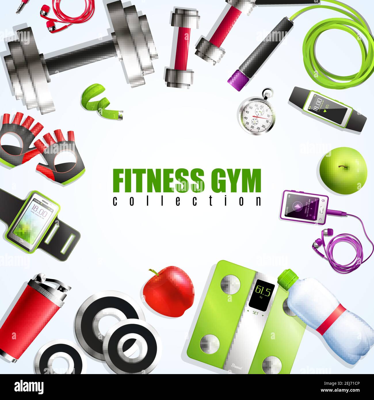 Man powerlifting, gym Stock Vector Images - Alamy