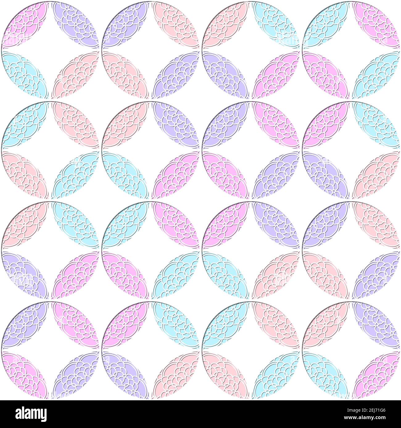 Arabic arabesque seamless pattern with colorful circles on white ...