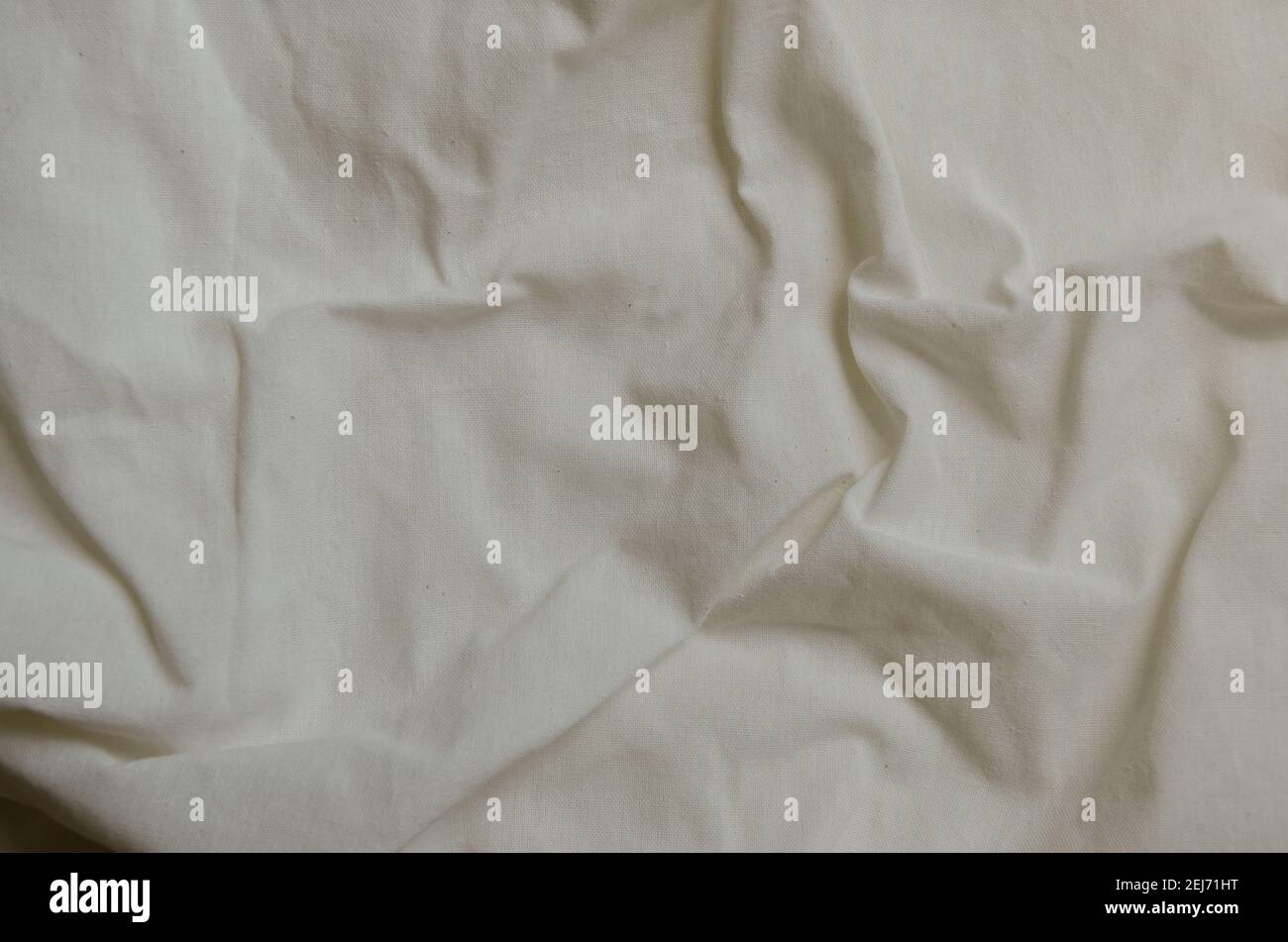 Texture of Crumpled White Calico Fabric Stock Photo - Alamy