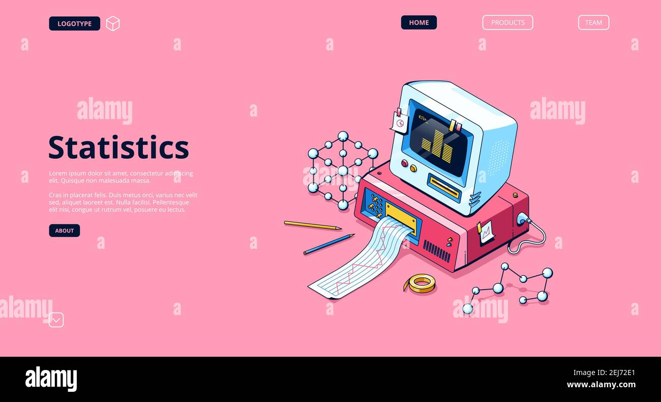 Statistics banner. Service for data analysis and research, statistical ...